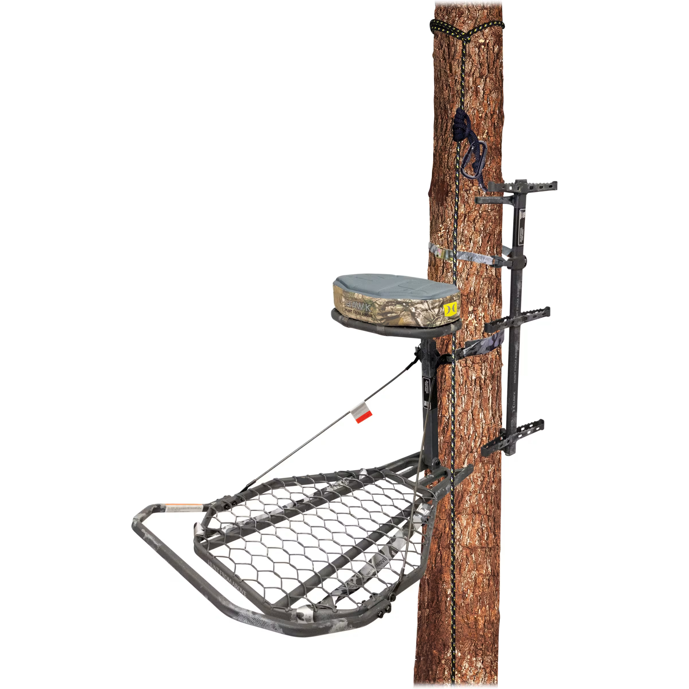 HAWK Mega Combat Hang-On Treestand and Range Stick Combo | Cabela's